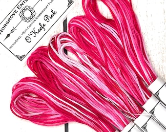 Plumethyst Variegated Embroidery Floss Hand Dyed Thread in Shades of ...
