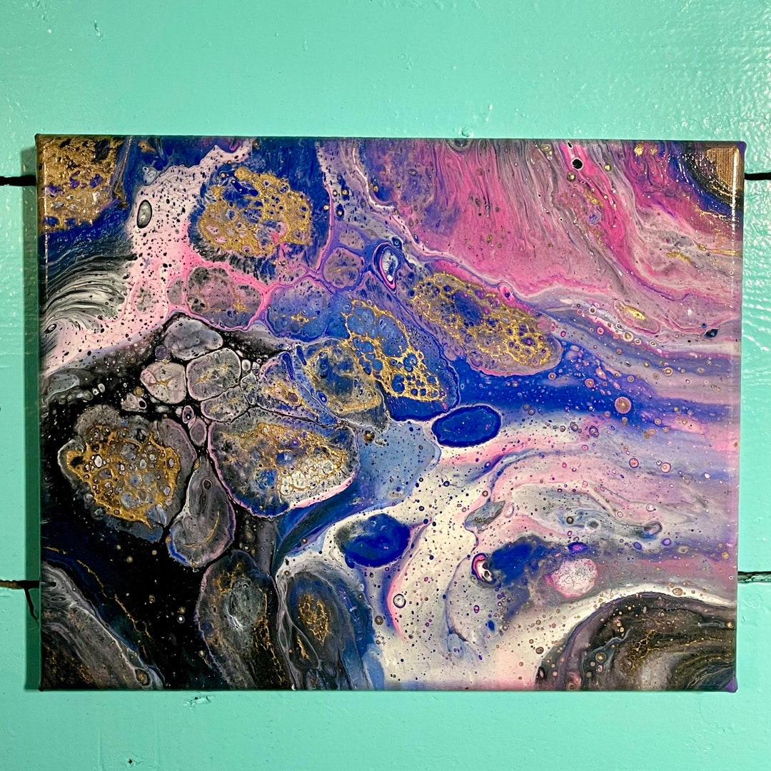 Multiversal Growth - One of a Kind Abstract Pour Painting - Etsy