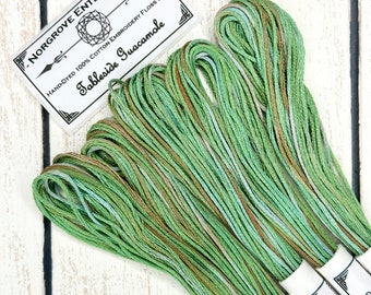 Misty Forest Variegated Embroidery Floss Hand Dyed Cross Stitch Thread ...