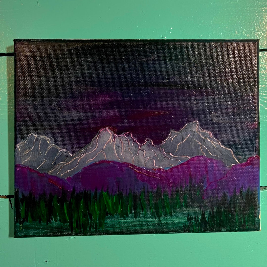 The Mountains of Madness Original Oil Painting, One of a Kind Bob Ross ...