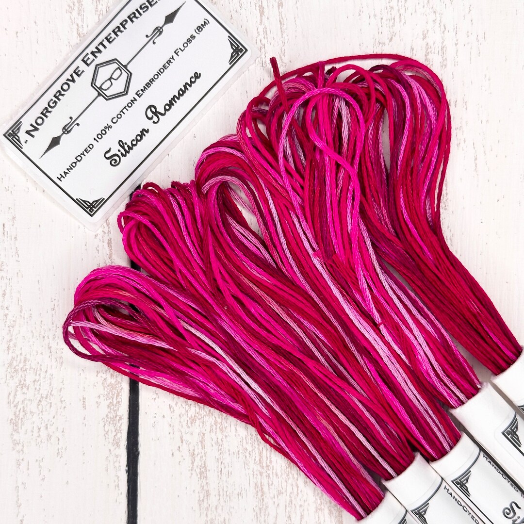 Silicon Romance Variegated Embroidery Floss Hand Dyed Embroidery Thread ...