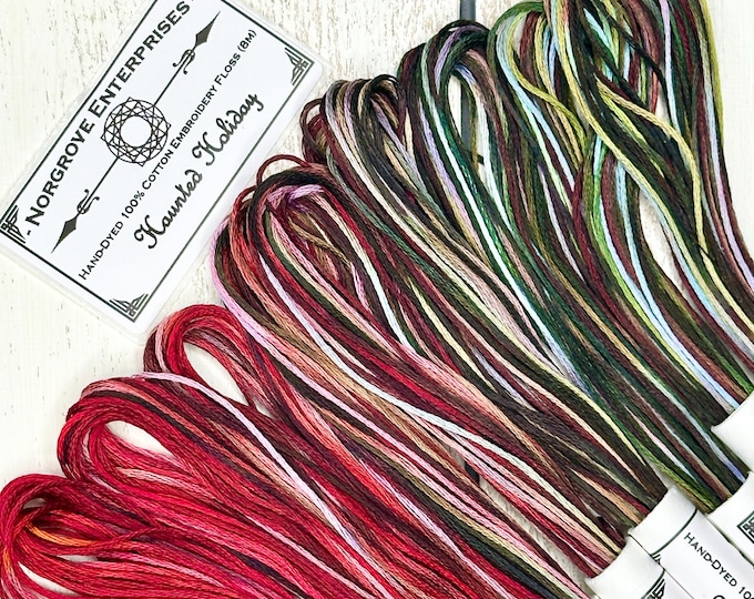 Haunted Holiday Variegated Embroidery Floss Set Hand Dyed Embroidery ...
