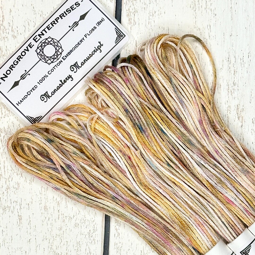 Monastery Manuscript Variegated Embroidery Floss Hand Dyed Cross Stitch ...