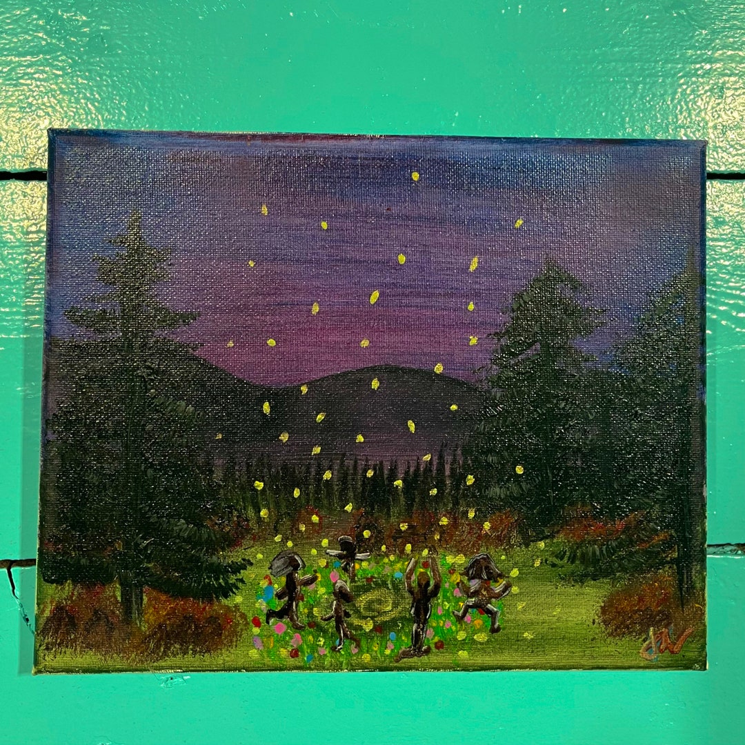 A Midsummer Night’s Dance Original Oil Painting, One of a Kind Bob Ross ...