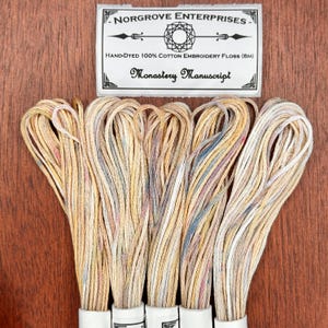 Monastery Manuscript Variegated Embroidery Floss Hand Dyed Cross Stitch ...