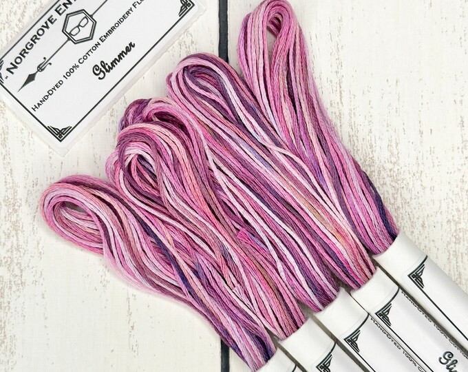 Glimmer Variegated Embroidery Floss Hand Dyed Embroidery Thread in ...