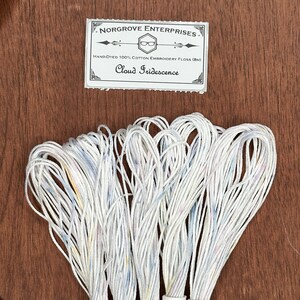 Cloud Iridescence Variegated Embroidery Floss Hand Dyed - Etsy