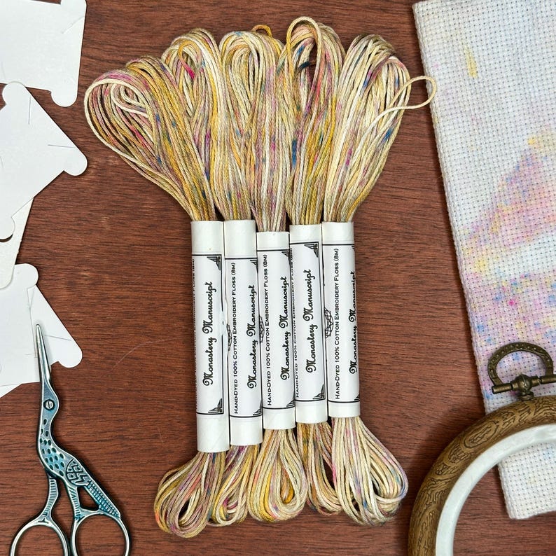 Monastery Manuscript Variegated Embroidery Floss Hand Dyed Cross Stitch ...