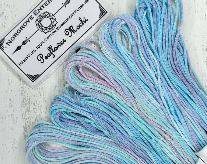 Pastel Moonlight Variegated Embroidery Floss Hand Dyed Embroidery ...