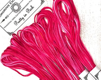 Shadow Sapphire Variegated Embroidery Floss Hand Dyed Embroidery Thread ...