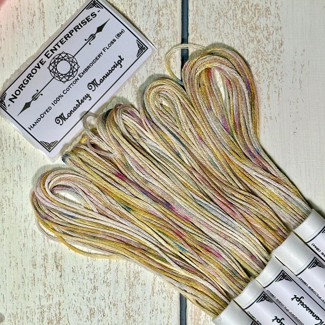 Monastery Manuscript Variegated Embroidery Floss Hand Dyed Cross Stitch ...