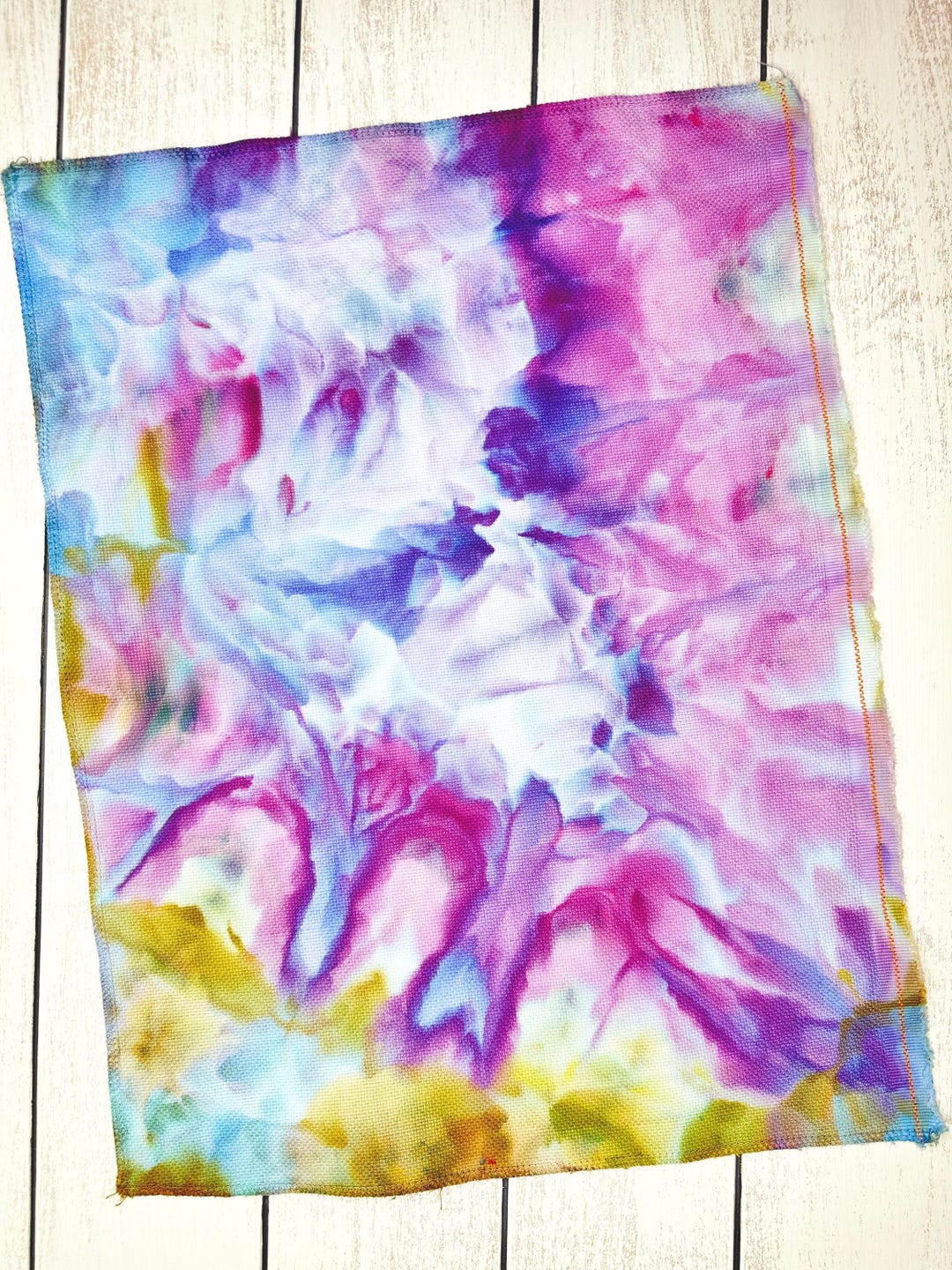 Poison Slime 18 Ct Hand Dyed Cross Stitch Fabric Aida Cloth Panel in ...