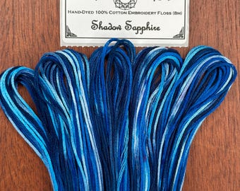 Flamin Hot Water Variegated Embroidery Floss Hand Dyed Embroidery ...