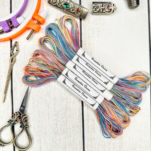 Eccentric Circus Variegated Embroidery Floss Hand Dyed Embroidery ...