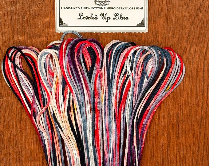Leveled up Libra Variegated Embroidery Floss Hand Dyed Cross Stitch ...