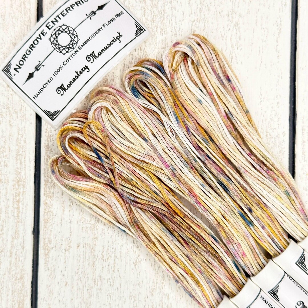 Monastery Manuscript Variegated Embroidery Floss Hand Dyed Cross Stitch ...