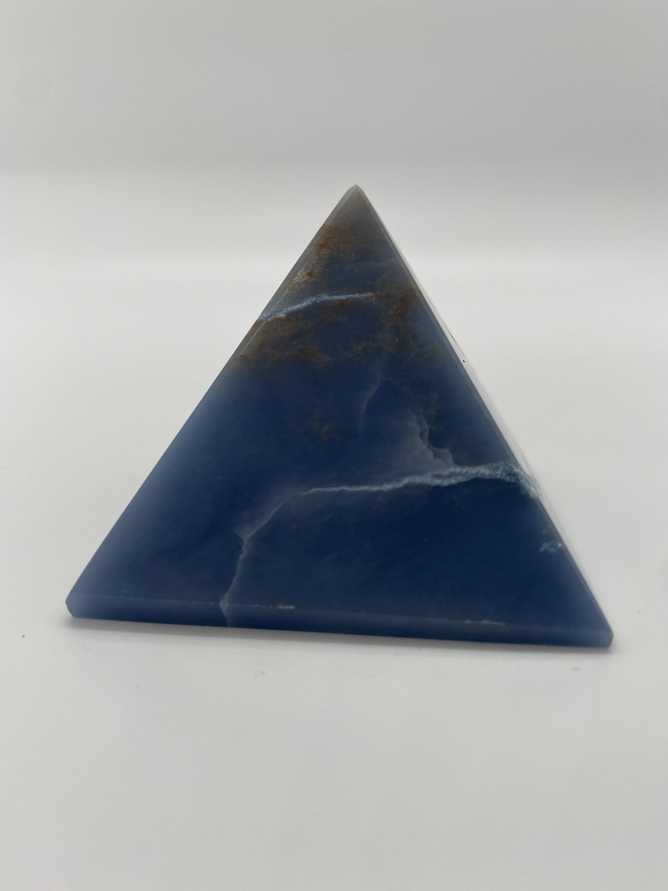 Angelite Stone Crystal Pyramid - Etsy