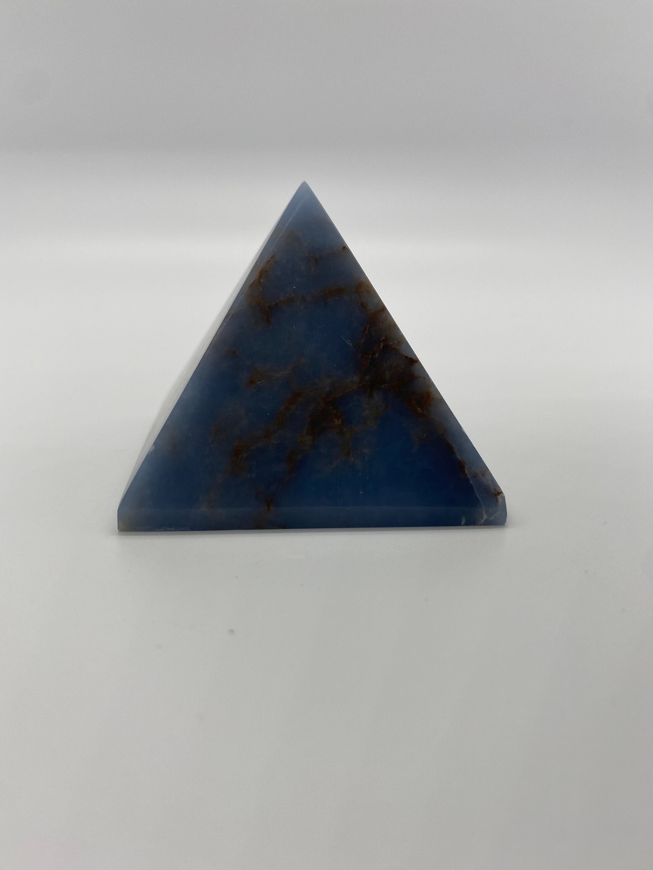 Angelite Stone Crystal Pyramid - Etsy