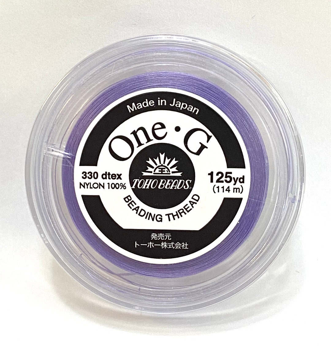 TOHO One G Thread 125 Yard Spool Violet/lavender Beading Thread, TOHO ...