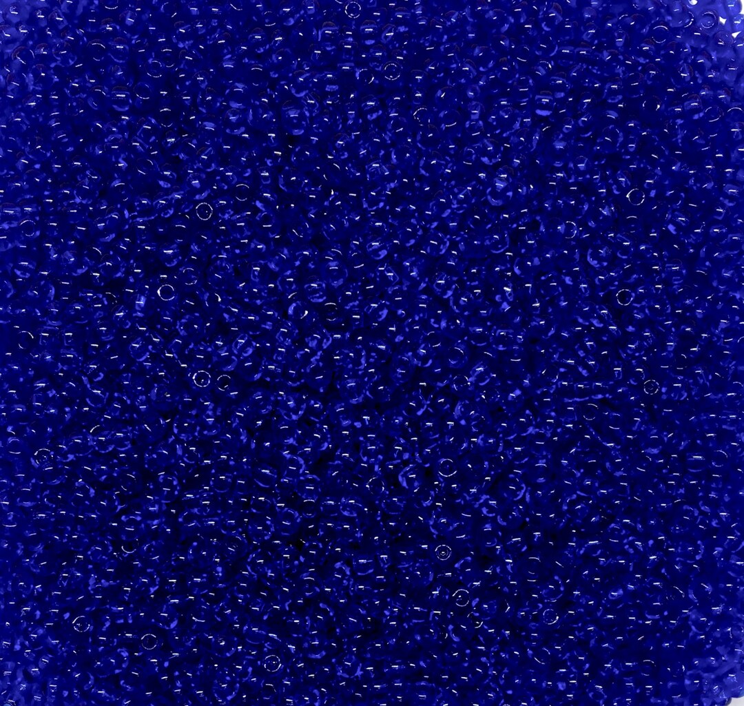 20 Grams T8 Dark Cobalt Blue Transparent Toho Japanese Round Seed Beads ...