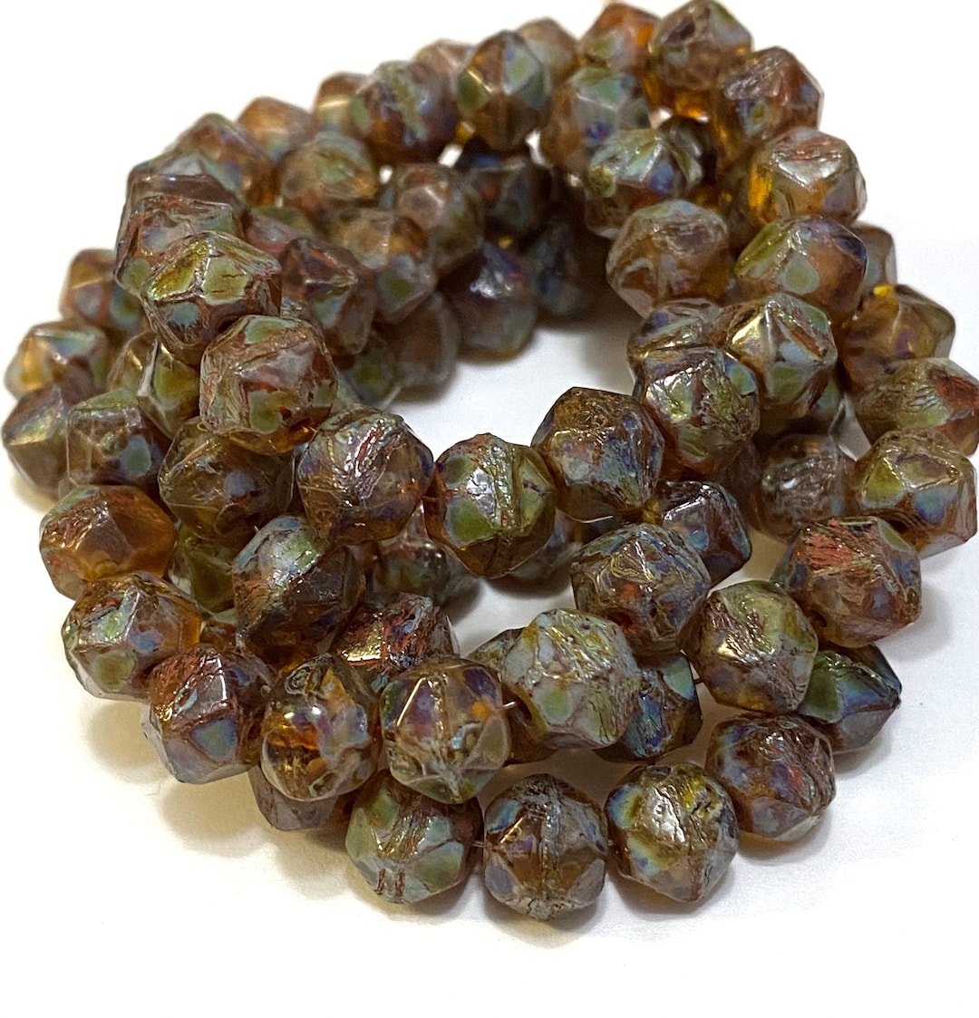 8mm English Cut Cider With Picasso Finish 20 - Etsy