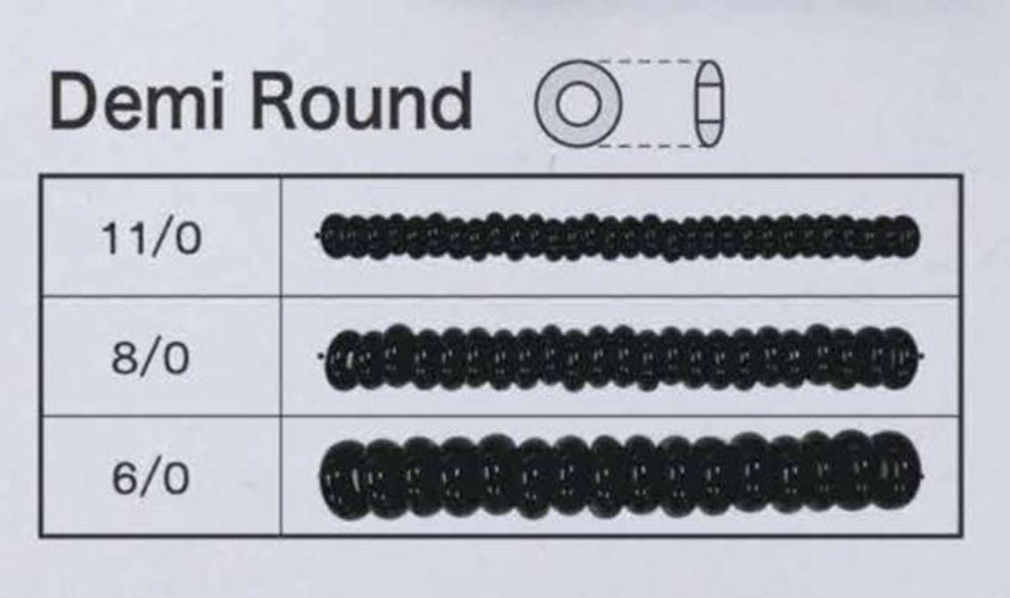 Size 6/0 Toho Demi Round 10 Grams T49f Jet Black Matte - Etsy