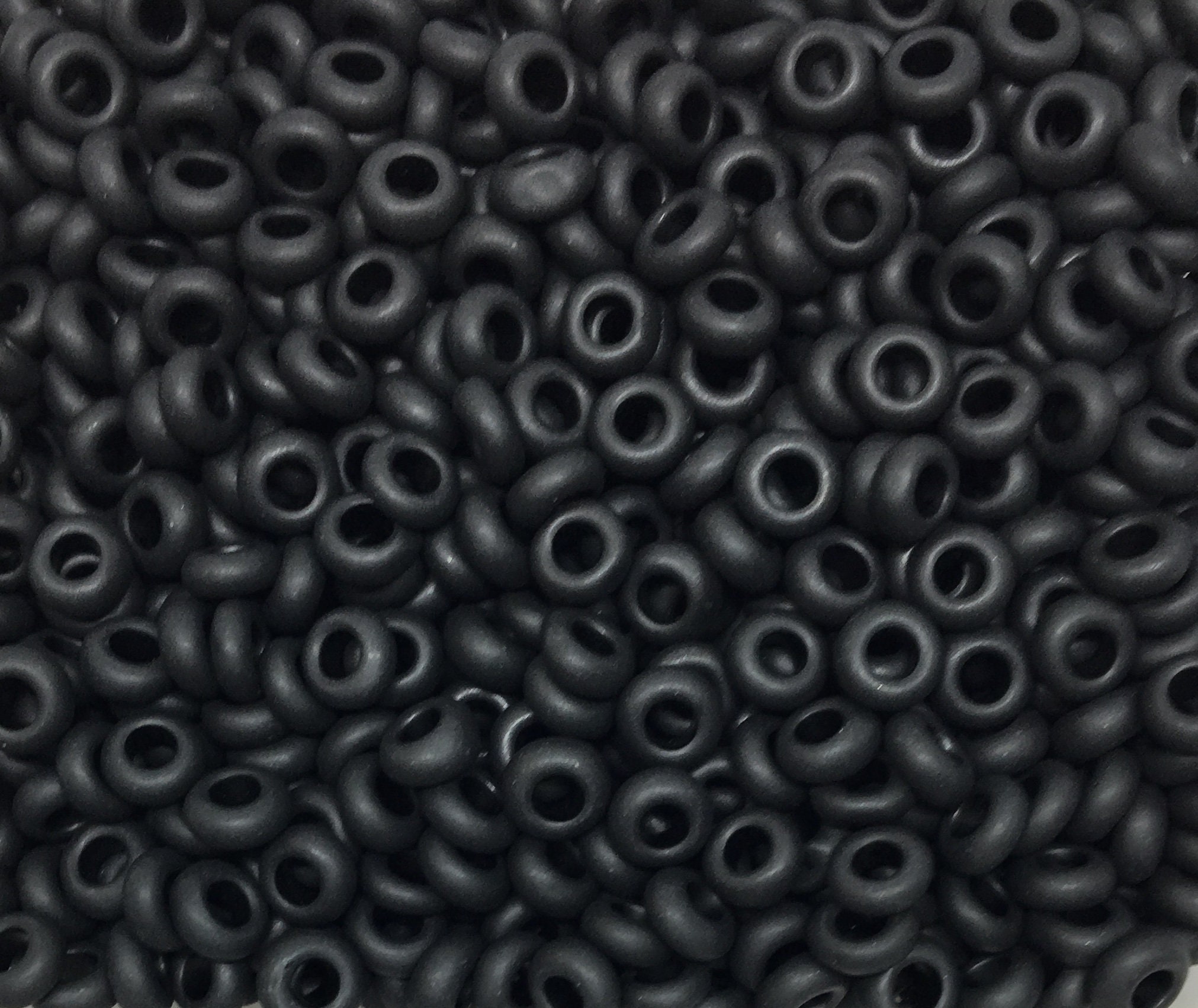Size 6/0 Toho Demi Round 10 Grams T49f Jet Black Matte - Etsy