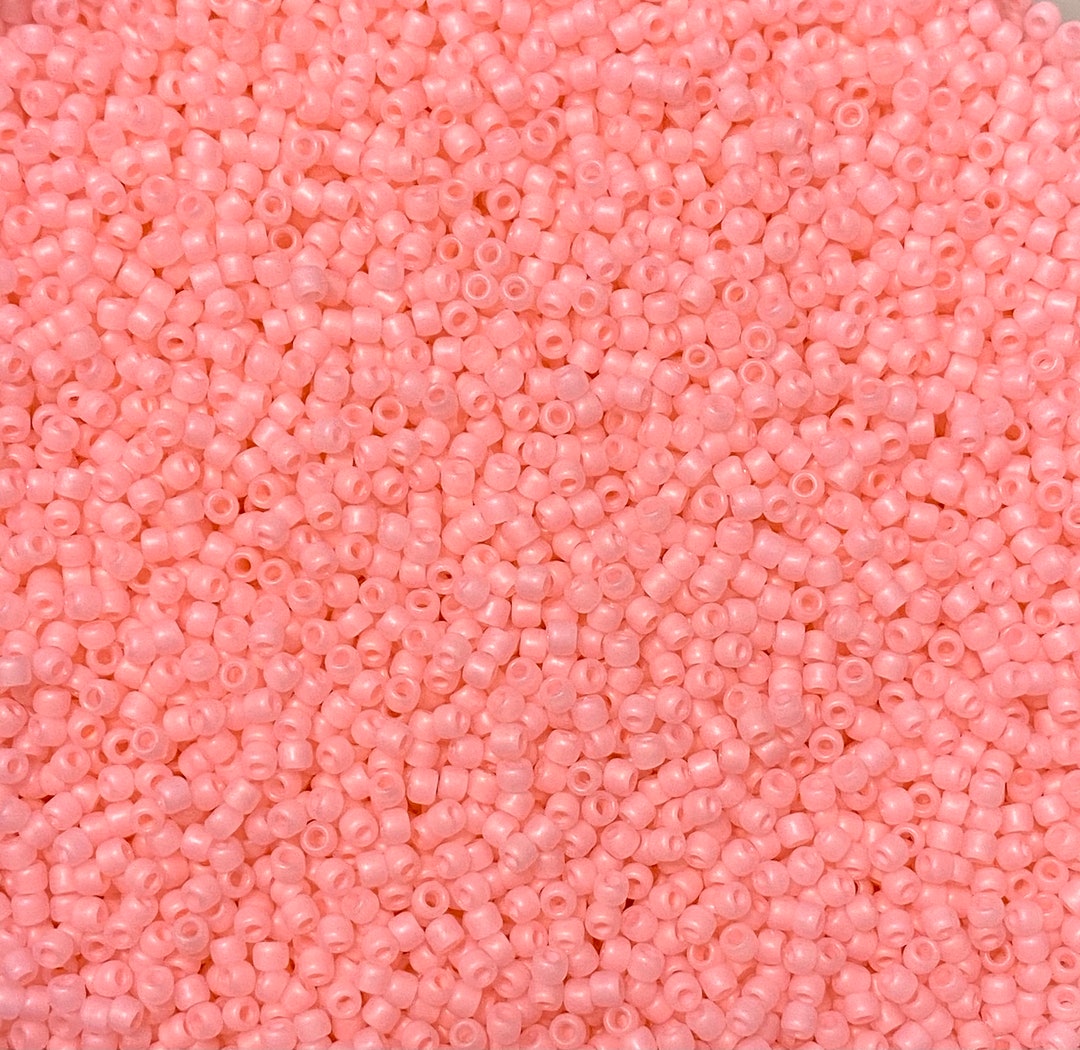 20 Grams T145F Matte Innocent Pink, Size 11/0 Toho Round Seed Beads - Etsy