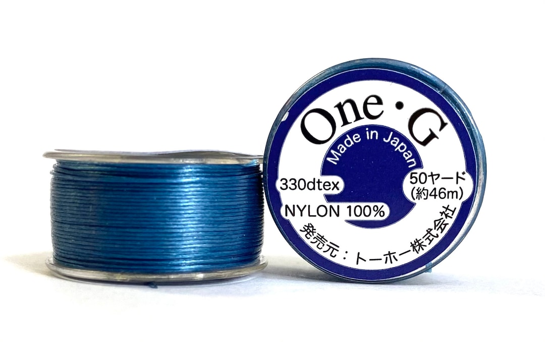 TOHO One G Thread 50 Yard Spool Blue TOHO Beading Thread Nylon Thread ...