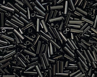 Black Bugle Beads | Etsy