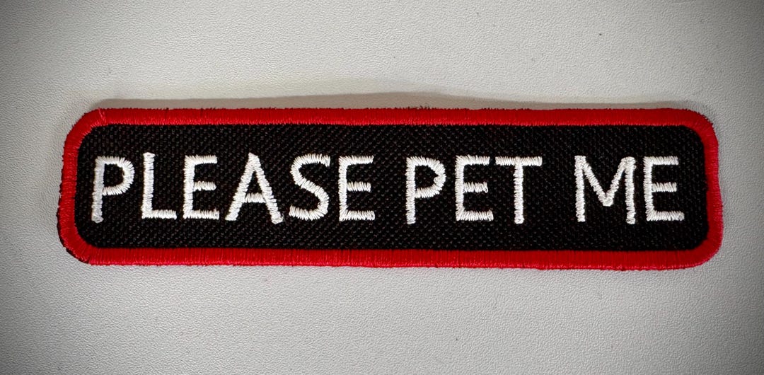 PLEASE PET ME Patch - Etsy