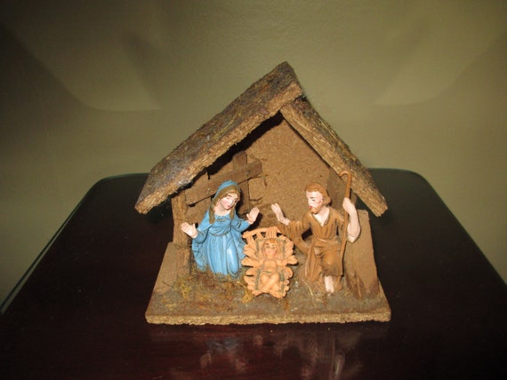 Nice Vintage Hand Painted Nativity Set Italy Great Art | Etsy