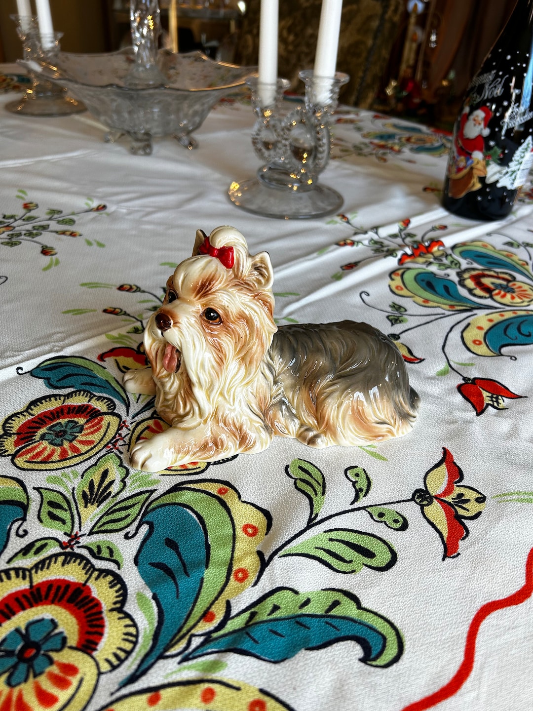 The Cutest Ceramic Norcrest Yorkshire Terrier Dog Figurine Hand Painted ...