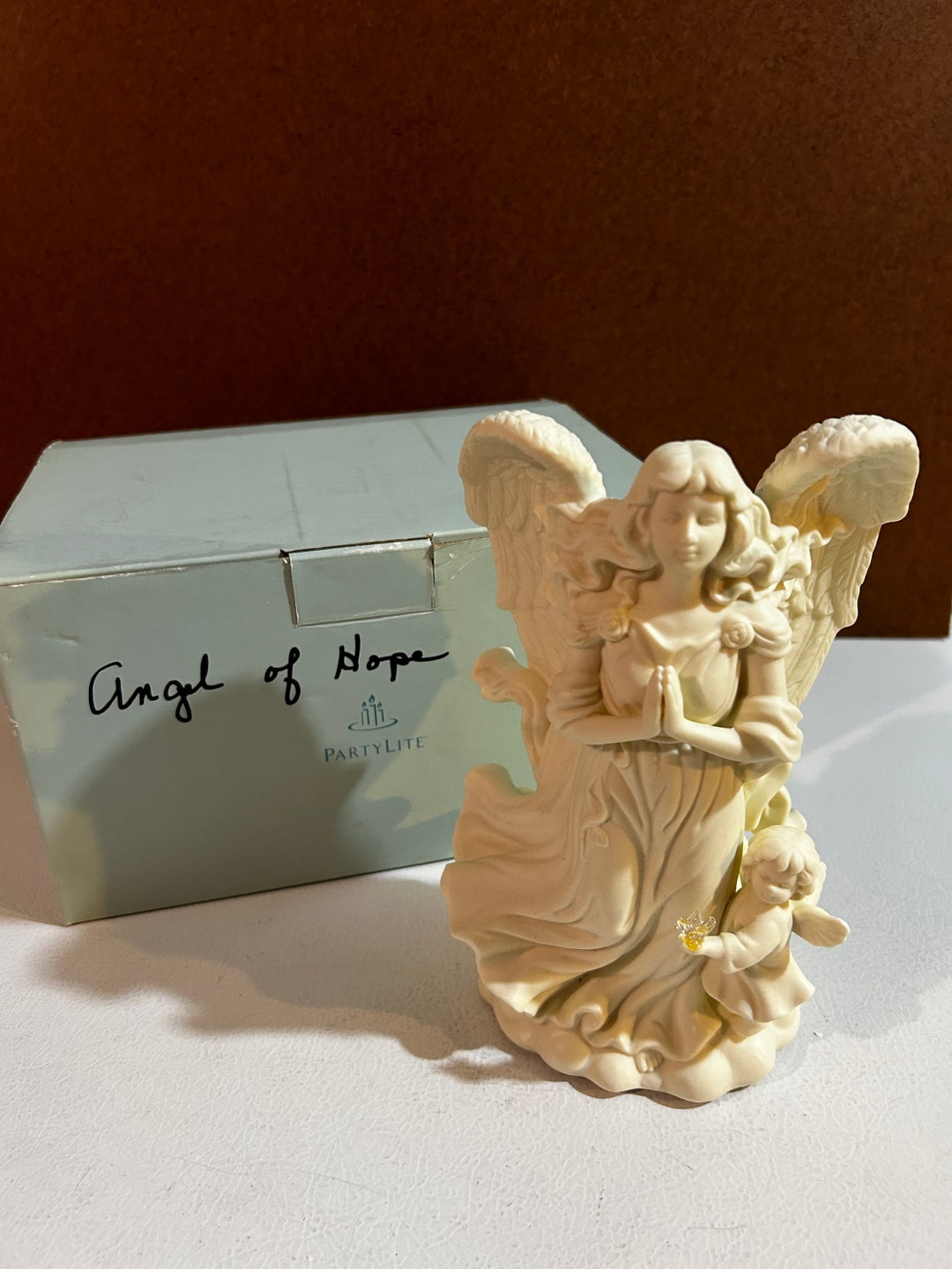 Charming Vintage Partylite Angel of Hope Candle Lamp ~ Very Nice ...