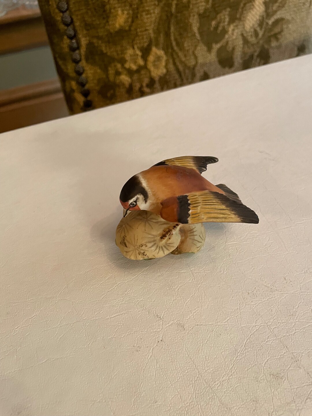 Antique Royal Worcester Goldfinch Hand Painted Bone China Bird Figurine ...