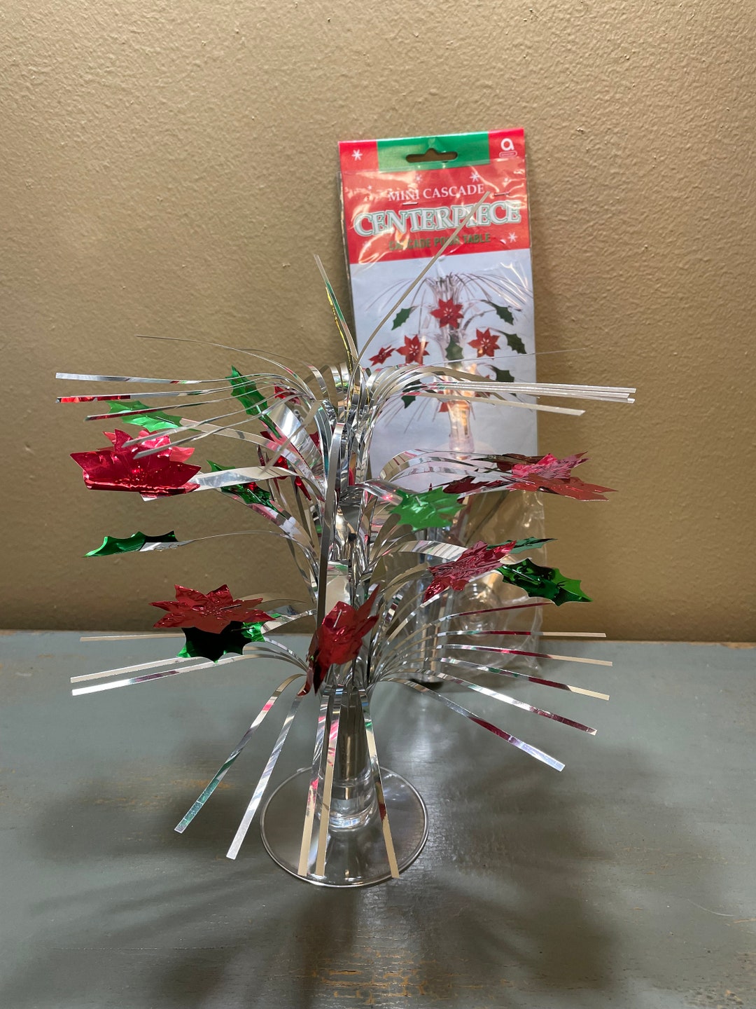 Vintage Retro Art Deco Style 1960s Christmas Cascade Centerpieces ...