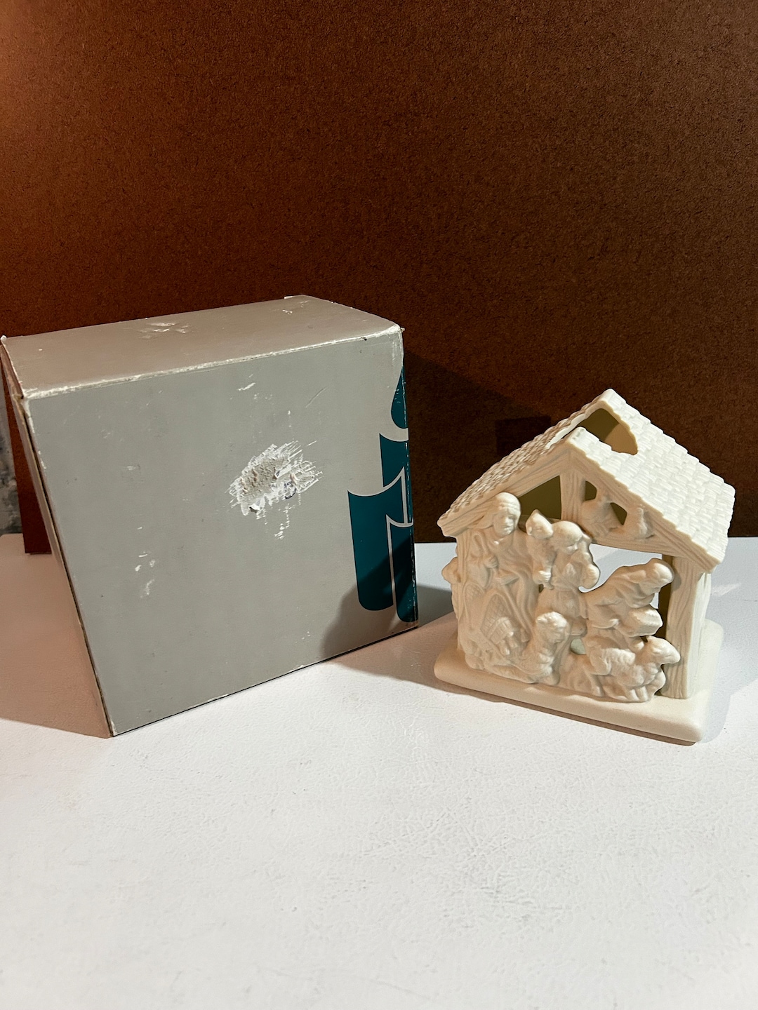 Retired Partylite Candle Holder ~ O Little Town Shepherds~ Very Nice ...