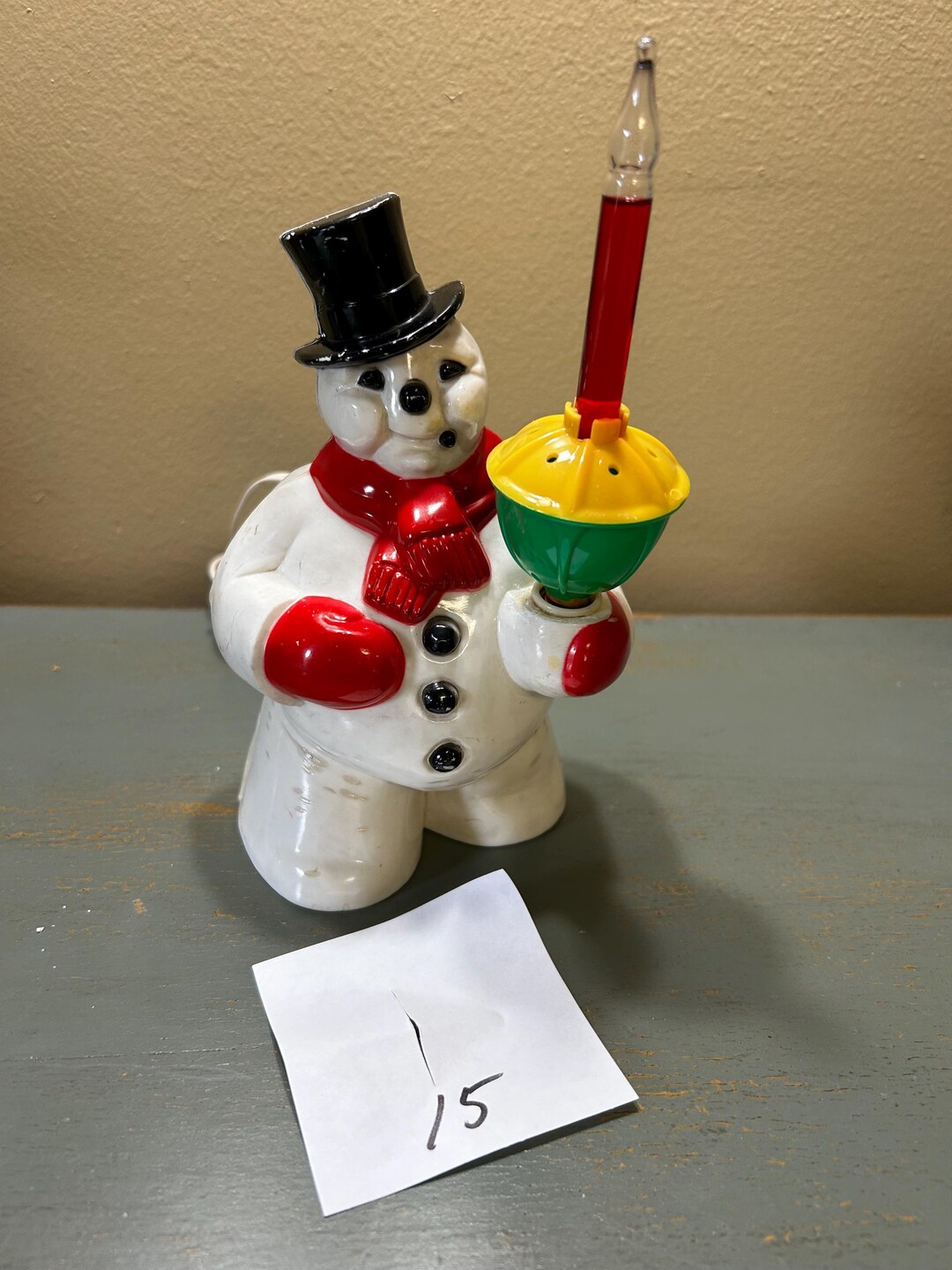 Rare Vintage 1950s Royal Bubble Light Snowman ~ Bubble Light Included ...