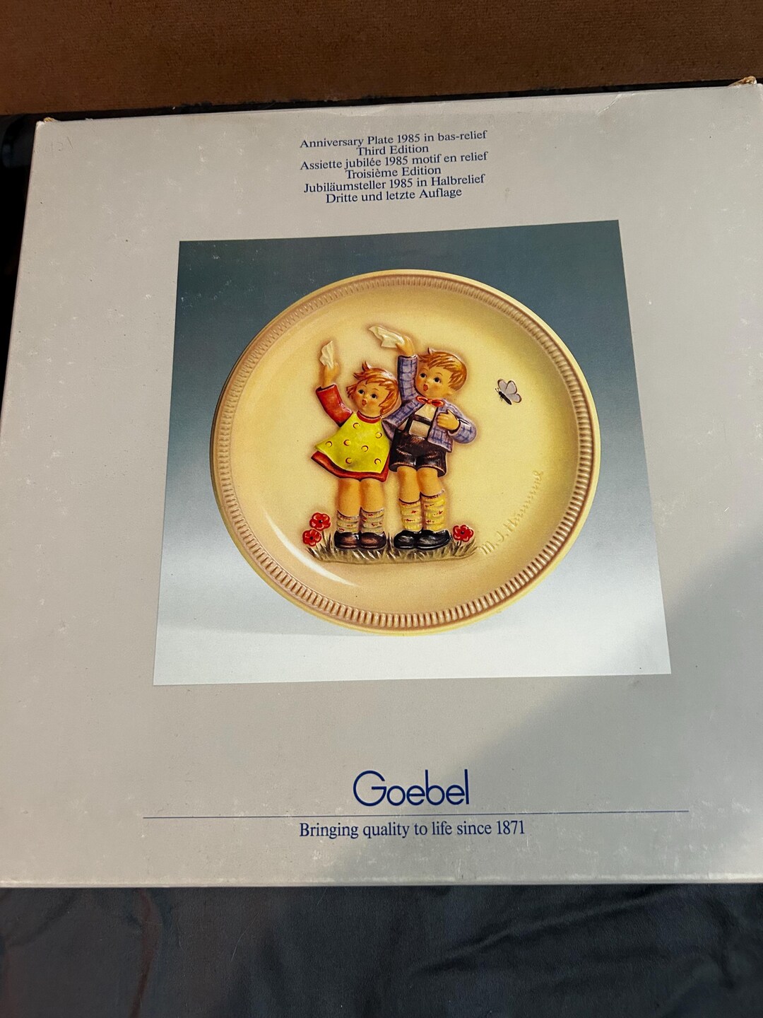 Lovely Vintage 1985 MJ Hummel Annual Plate ~ HUM 282 Original Box ...