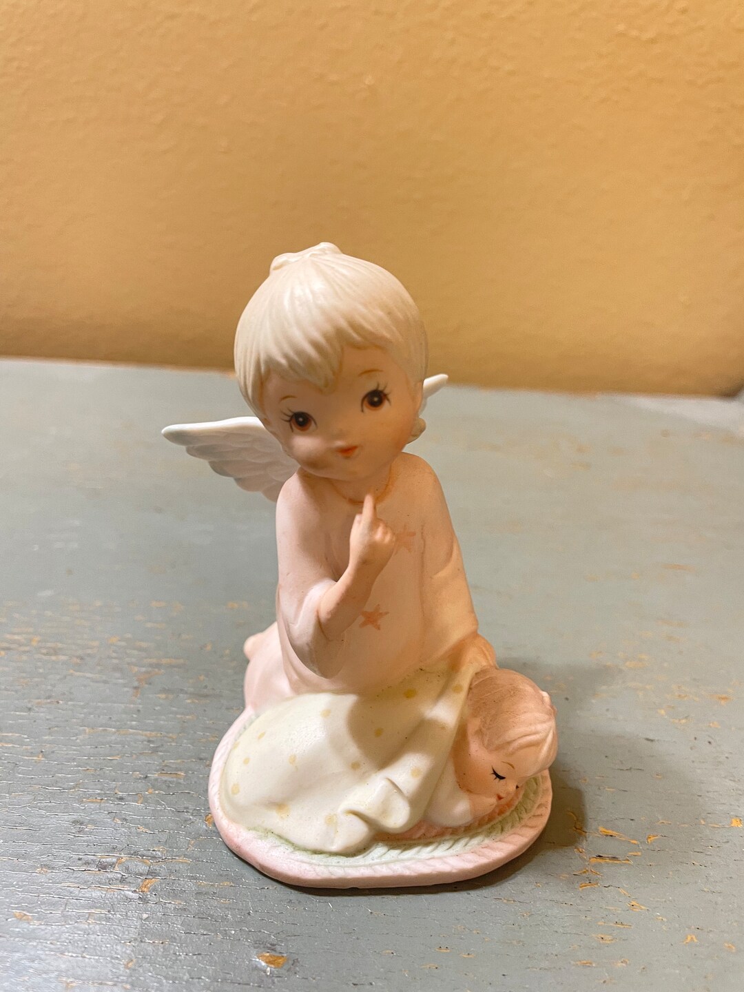 1983 Lefton the Christopher Collection Adorable Angel Baby Sleeping ...