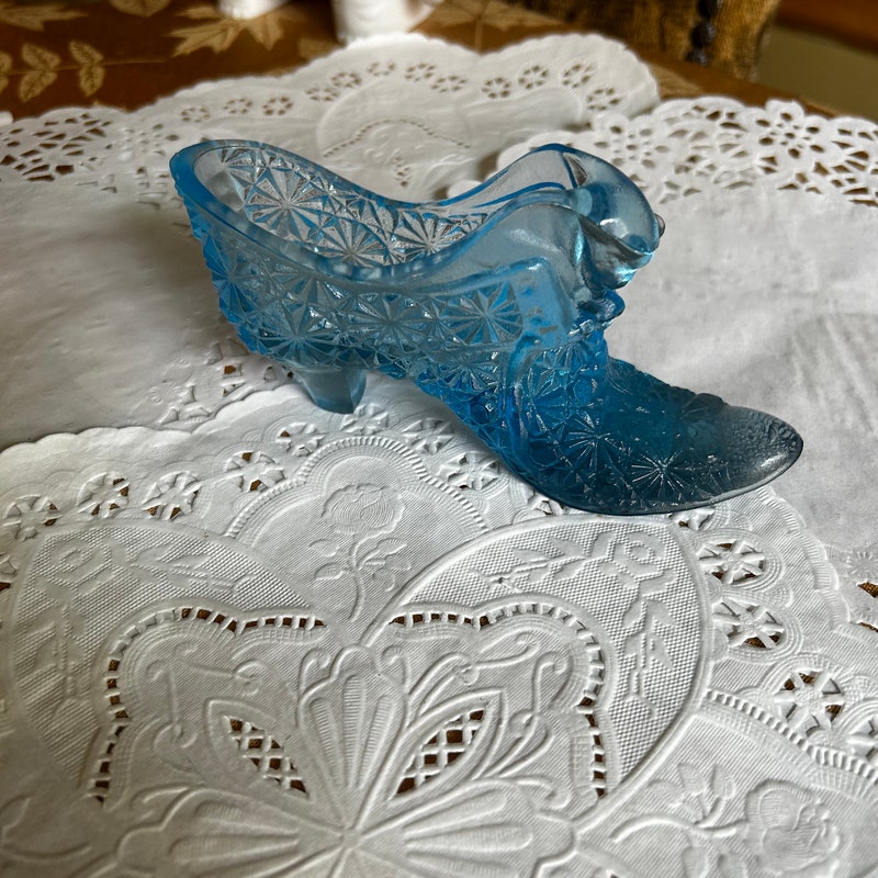 Fenton Glass Shoe - Etsy