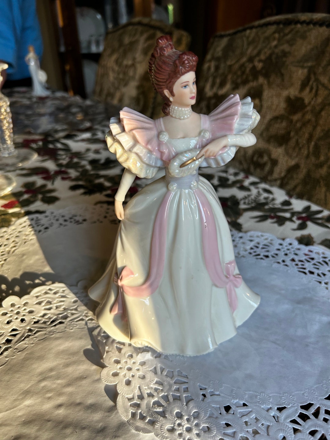 Beautiful Lenox Hand Painted Porcelain Lady Figure ivory First Waltz ...