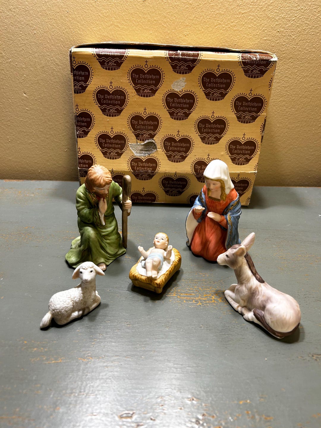 Lovely Vintage Lefton Nativity Set ~ Retired "the Bethlehem Collection ...
