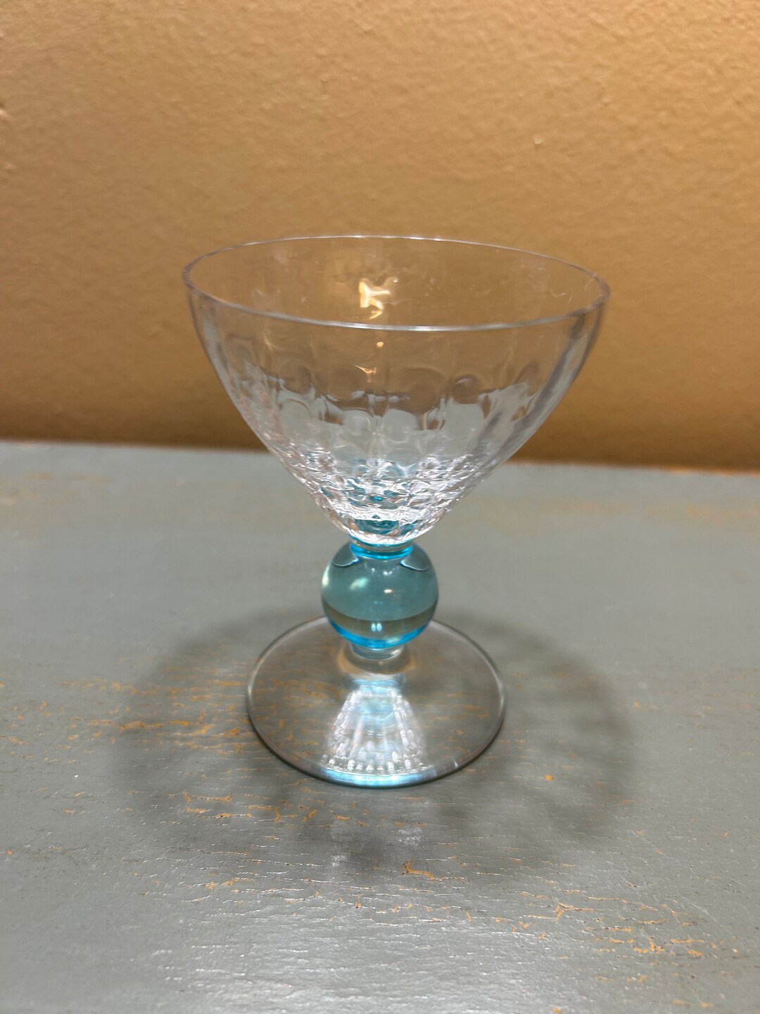 Rare Bryce Contour Cerulean (blue Stem, Block Optic) Liquor Cocktail ...