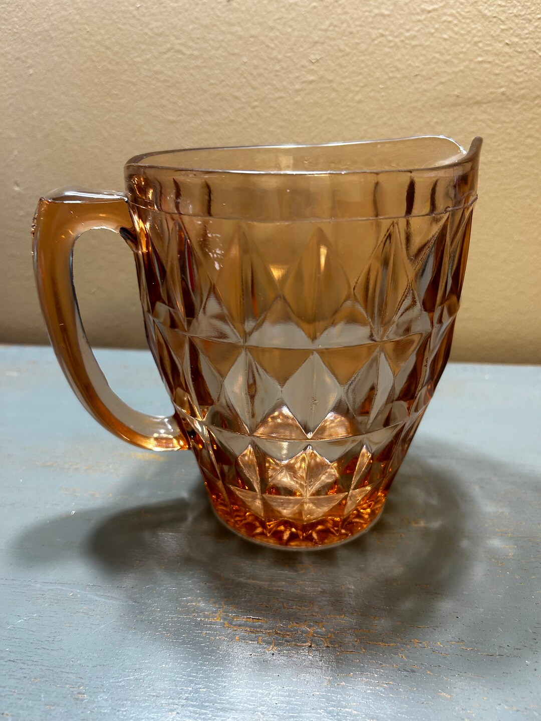 Beautiful Windsor Pink Glass Pitcher ~ Jeanette Depression Glass ...