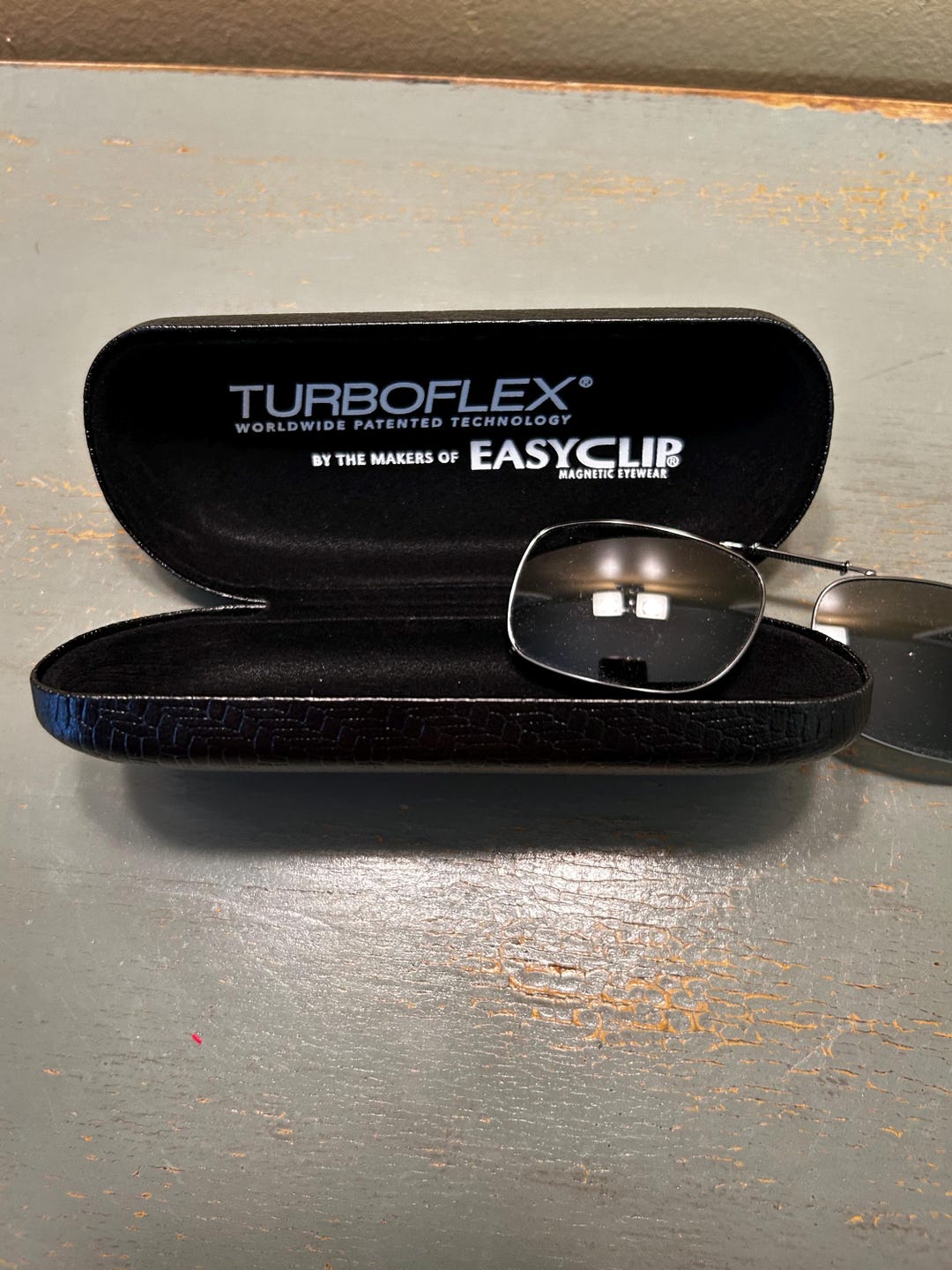Vintage Turboflex Unisex Rectangular Clip on Sunglasses ~ Antique ...