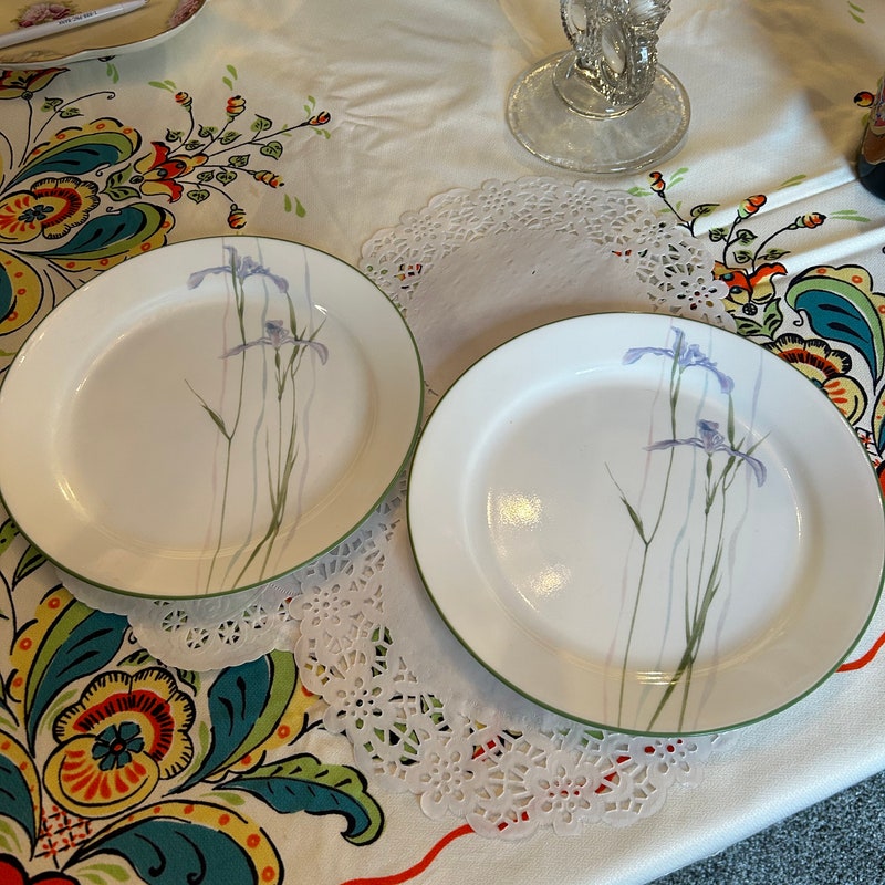 Iris Plates - Etsy