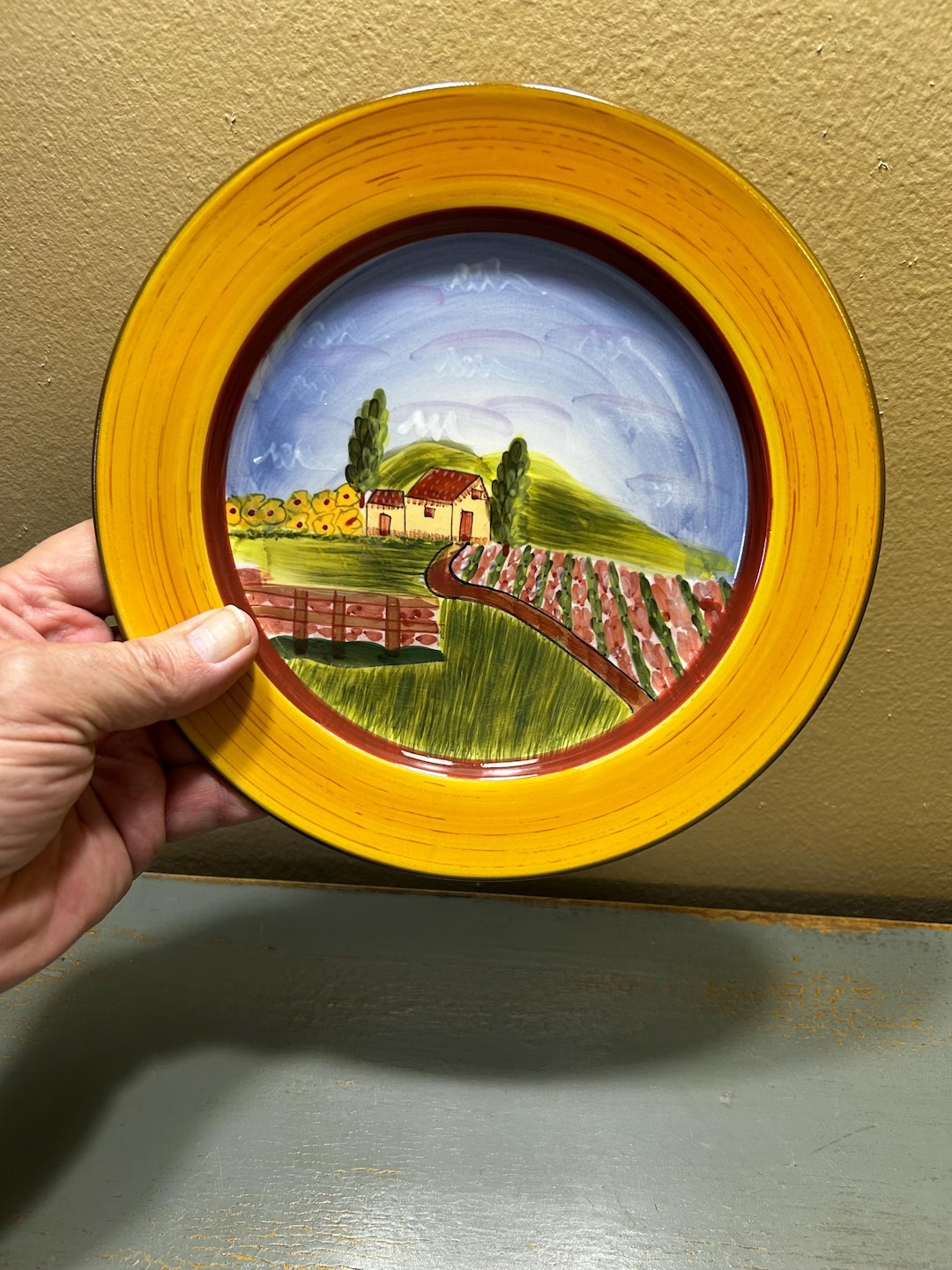 Rare Retired Douce Provence Countryside Salad Plate by ROMANCING ...