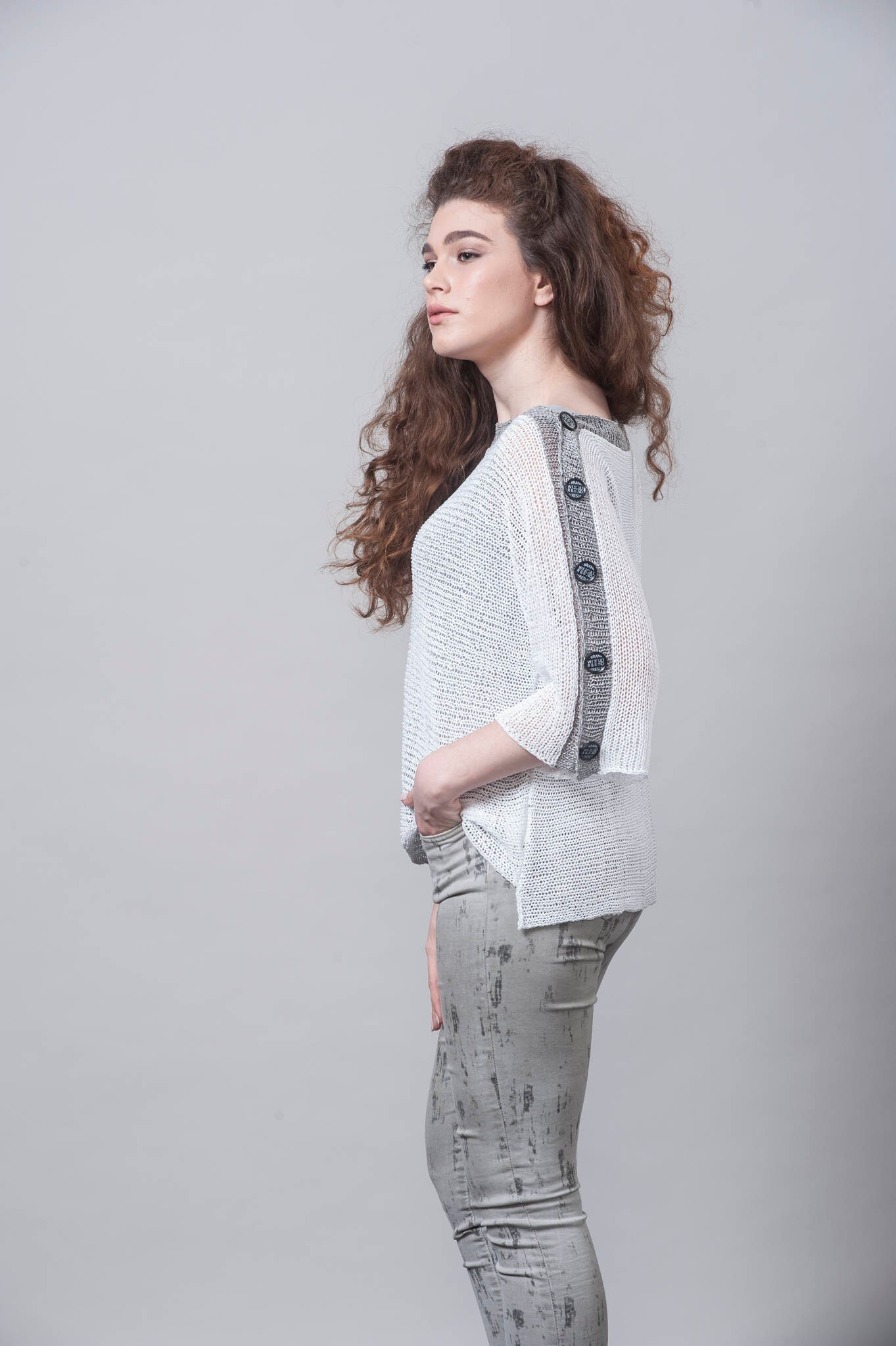 White Knit, Fashion Knit, Pullover, Knit Sweater, Summer Knit, Spring ...