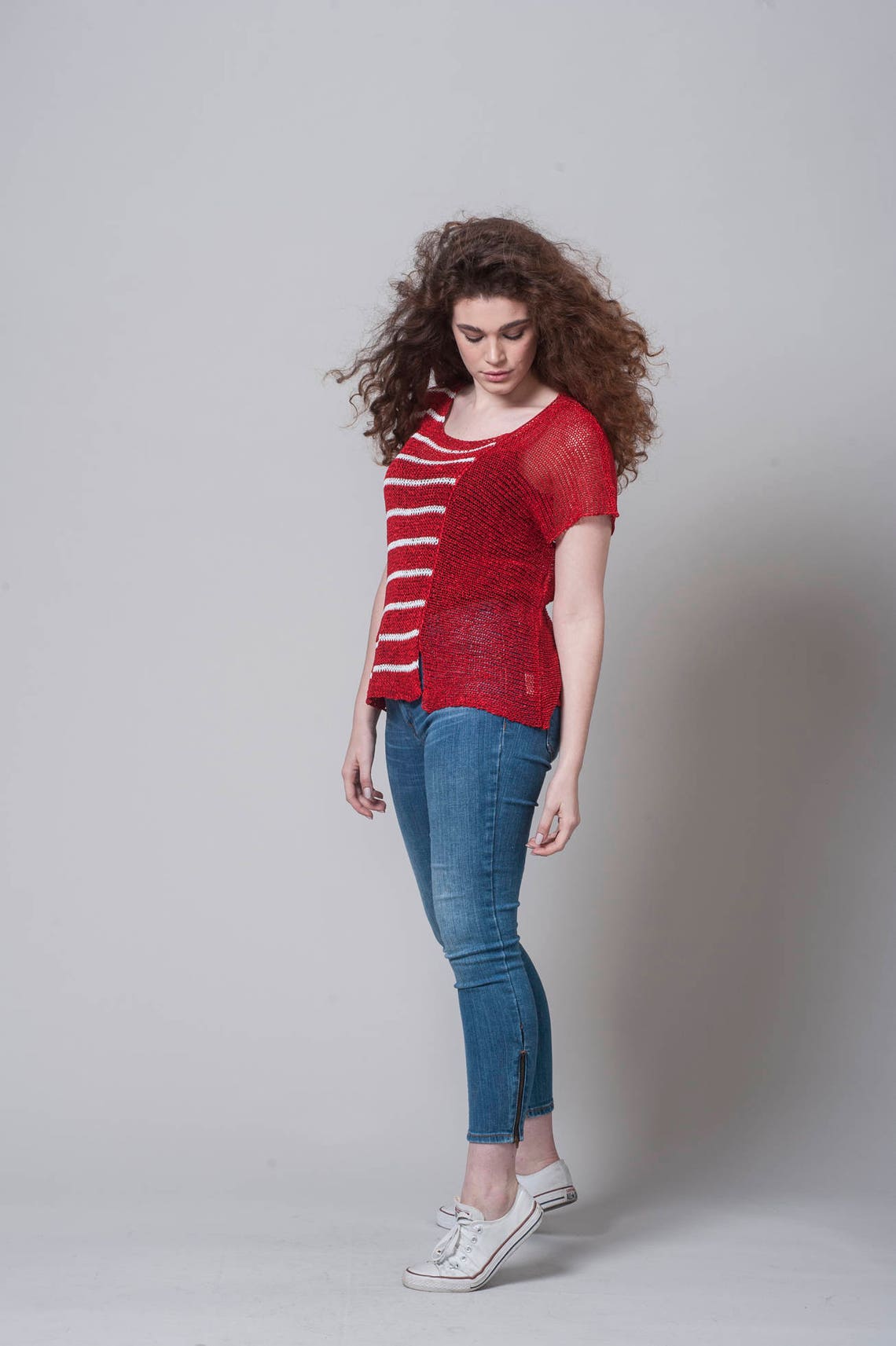 Summer Knit Tops, Summer Knitwear, Light Top, Boho Tops, Crochet Top ...